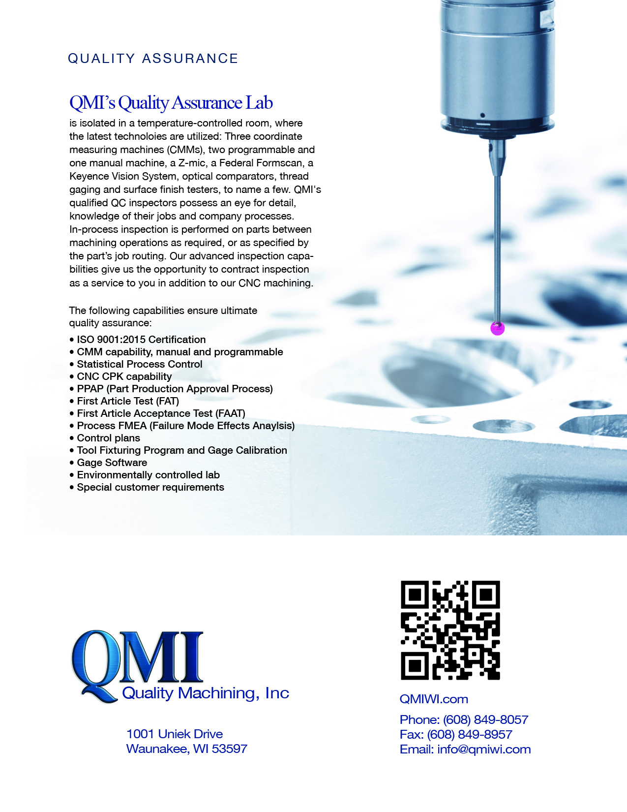 Brochure – Quality Machining, Inc.